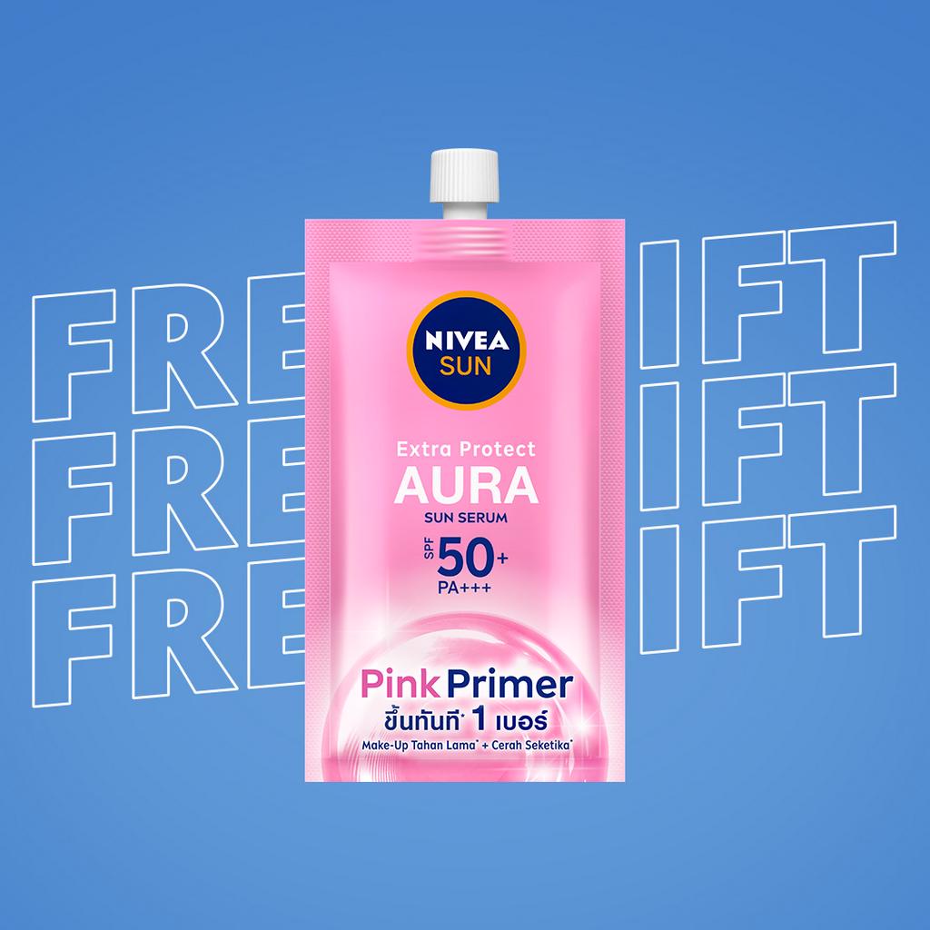 Jual [Gift] NIVEA Sun Face Sachet Instant Aura SPF 50++ 7ml | Shopee ...