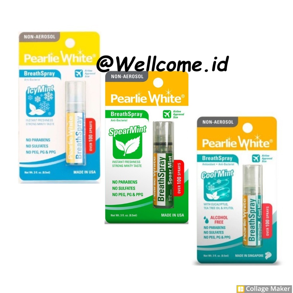 Jual PEARLIE WHITE BREATH SPRAY 8.5 ml | Shopee Indonesia