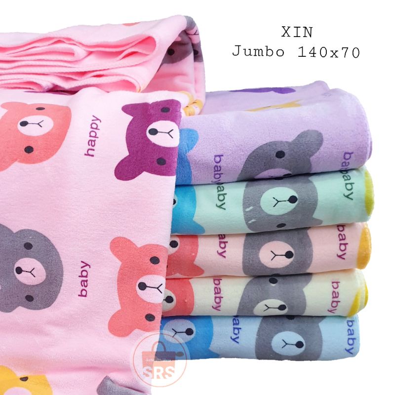 Jual Handuk Bayi JUMBO Microfiber Super Lembut | 140x70 cm SOFT ...
