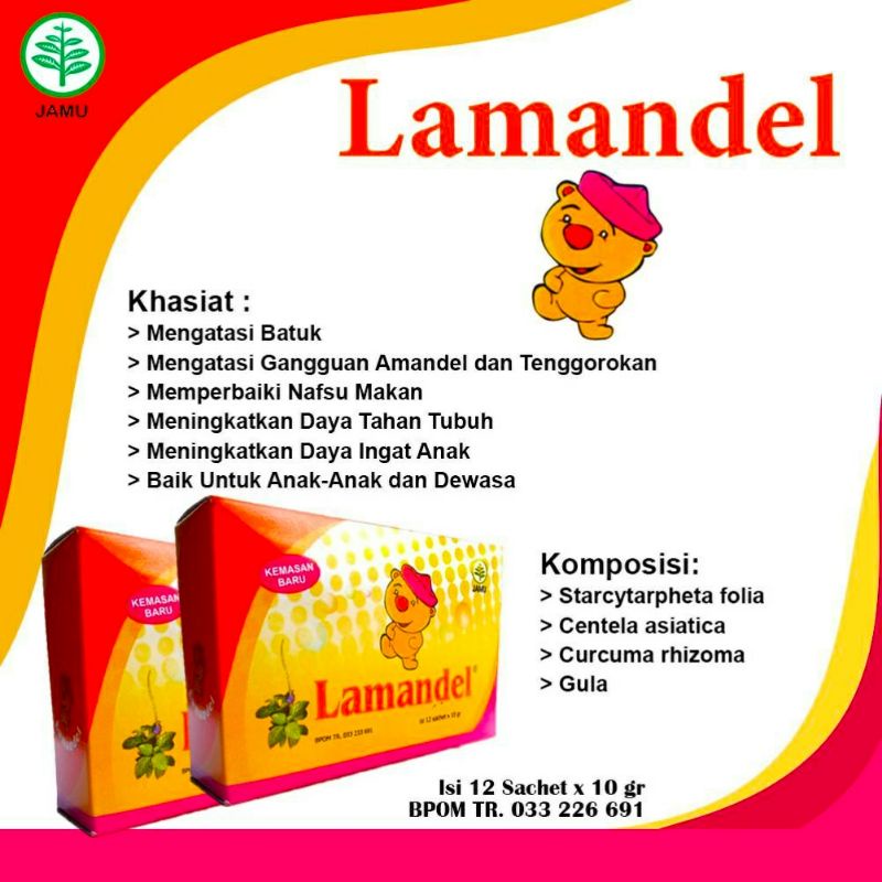 Jual Lamandel Herbal Obat Amandel Anak Dewasa Batuk Radang Tenggorokan Nafsu Makan | Shopee ...