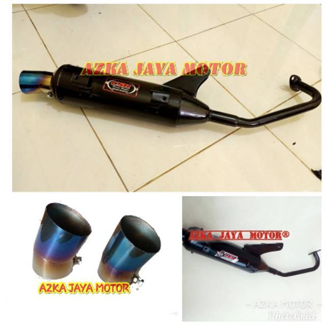 Jual Knalpot racing Bobokan CSR + moncong pelangi Yamaha Mio J/ Mio ...