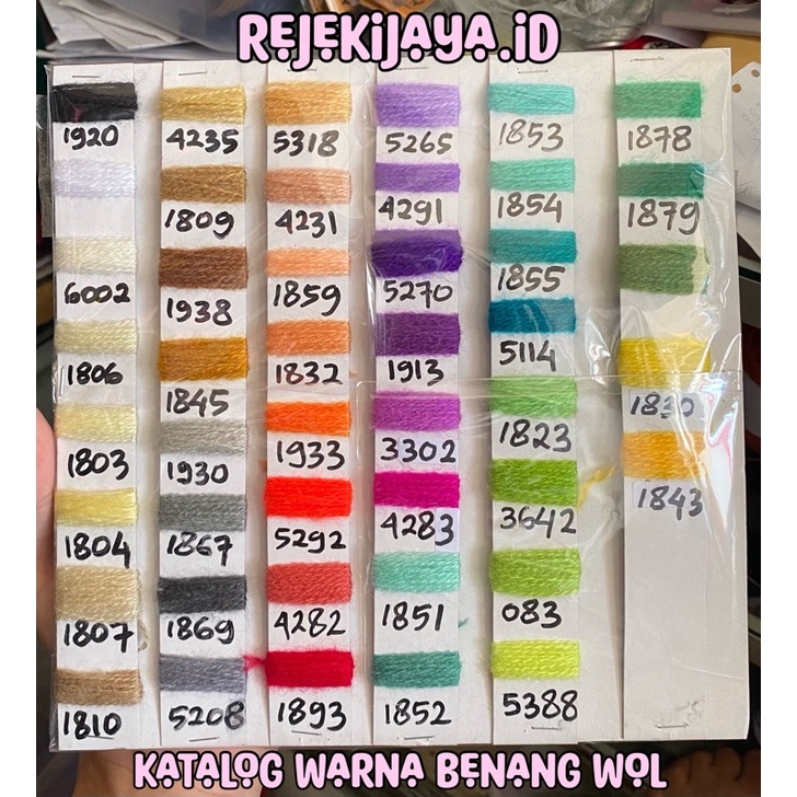 Jual BENANG WOOL 30 GRAM / BENANG SIET 30 GRAM / BENANG FONEL/ BENANG ...