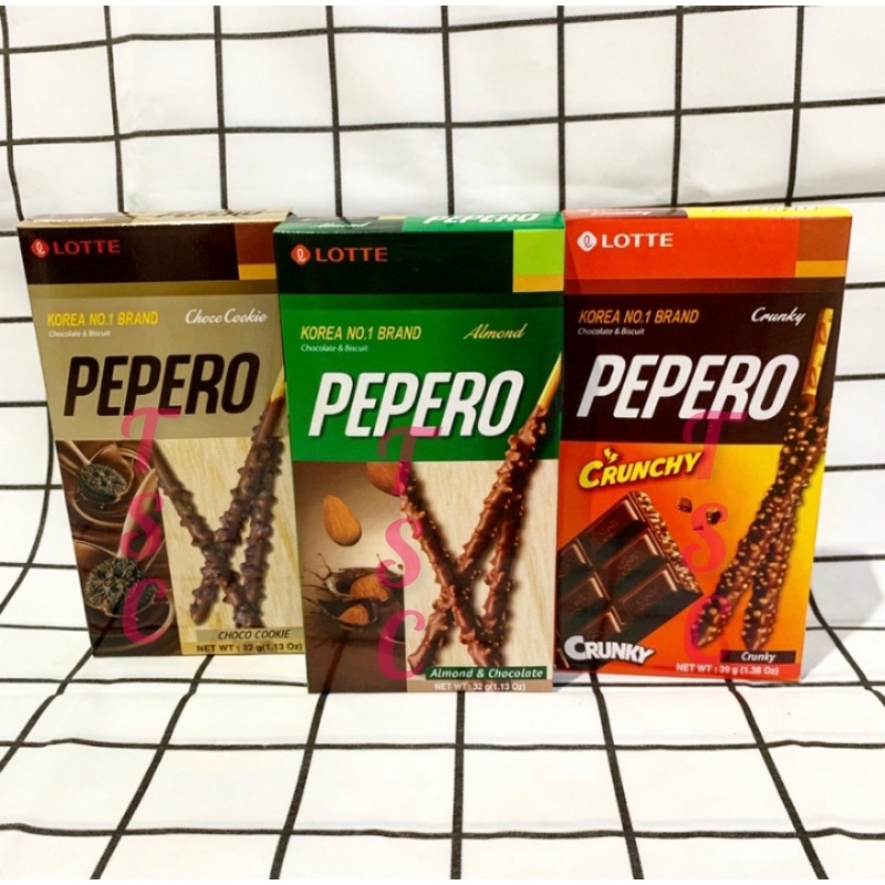 Jual Lotte Pepero Choco Cookie Pepero Almond Pepero Crunchy Pepero ...