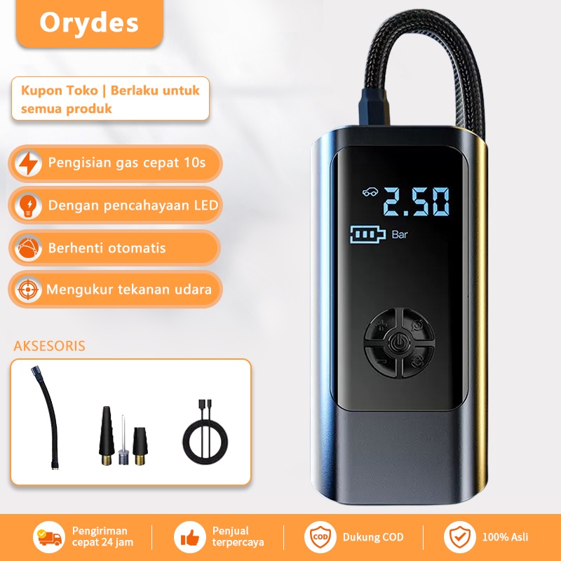 Jual Pompa Ban Elektrik Rechargeable Pompa Angin Portable Inflator ...