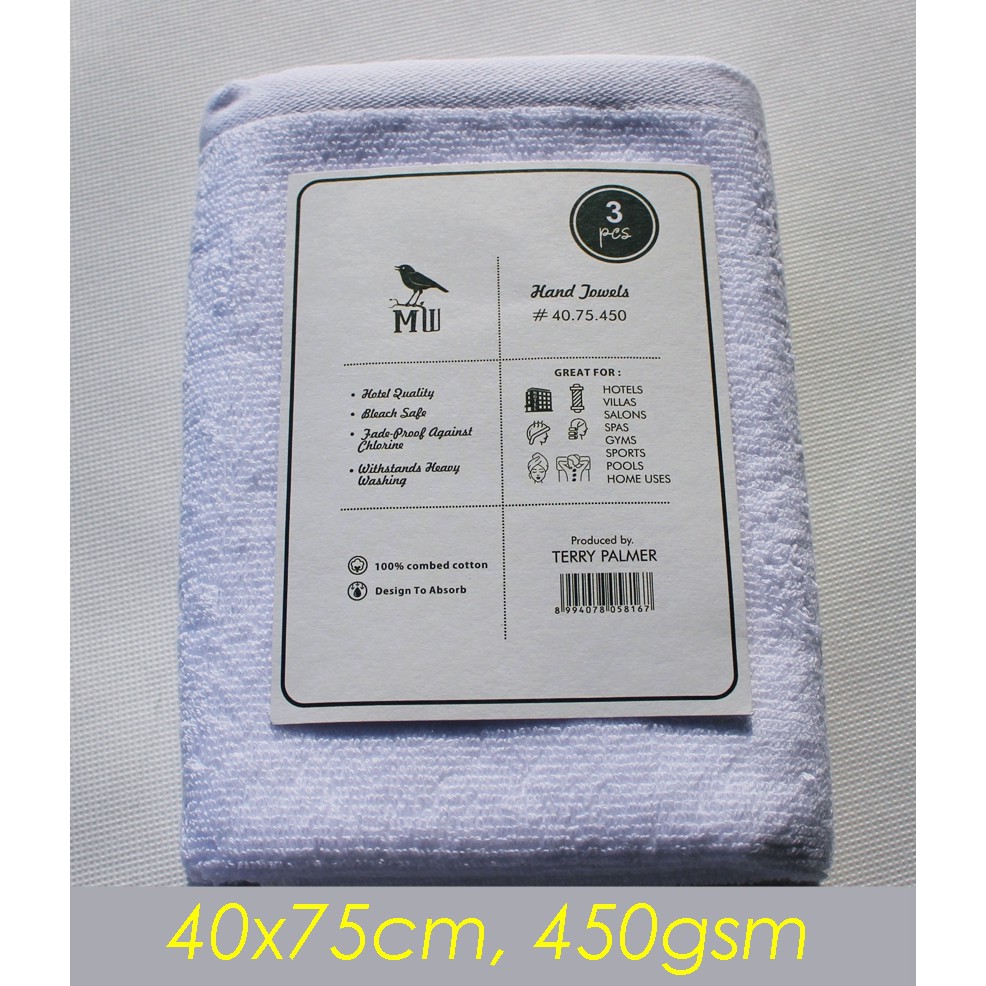 Jual Handuk Putih Hotel Type MW uk 40x75cm | Shopee Indonesia