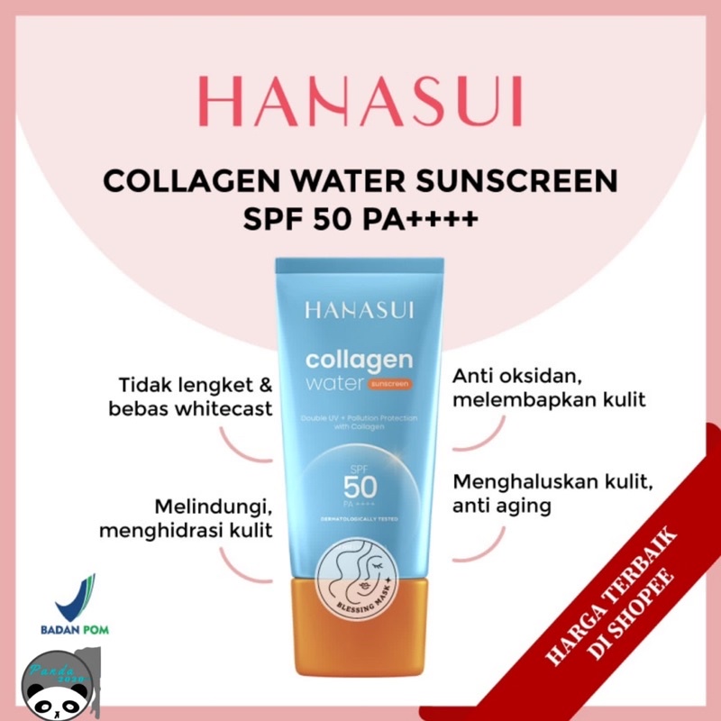 Jual Hanasui Collagen water sunscreen spf50 PA+++ | Shopee Indonesia