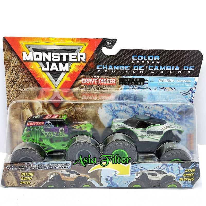 Jual Mobil MONSTER JAM COLOR CHANGE SPIN MASTER - El Toro Loco Bus ...