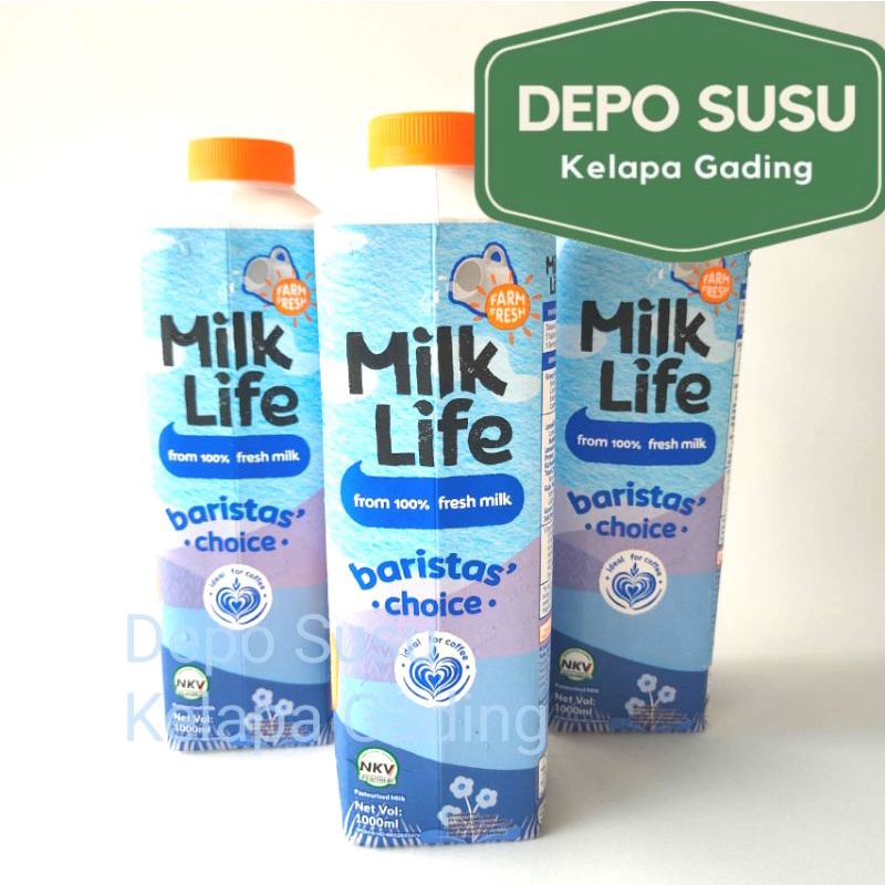 Jual Milk Life Baristas Choice 1000ml Fresh Milk Milklife Barista ...