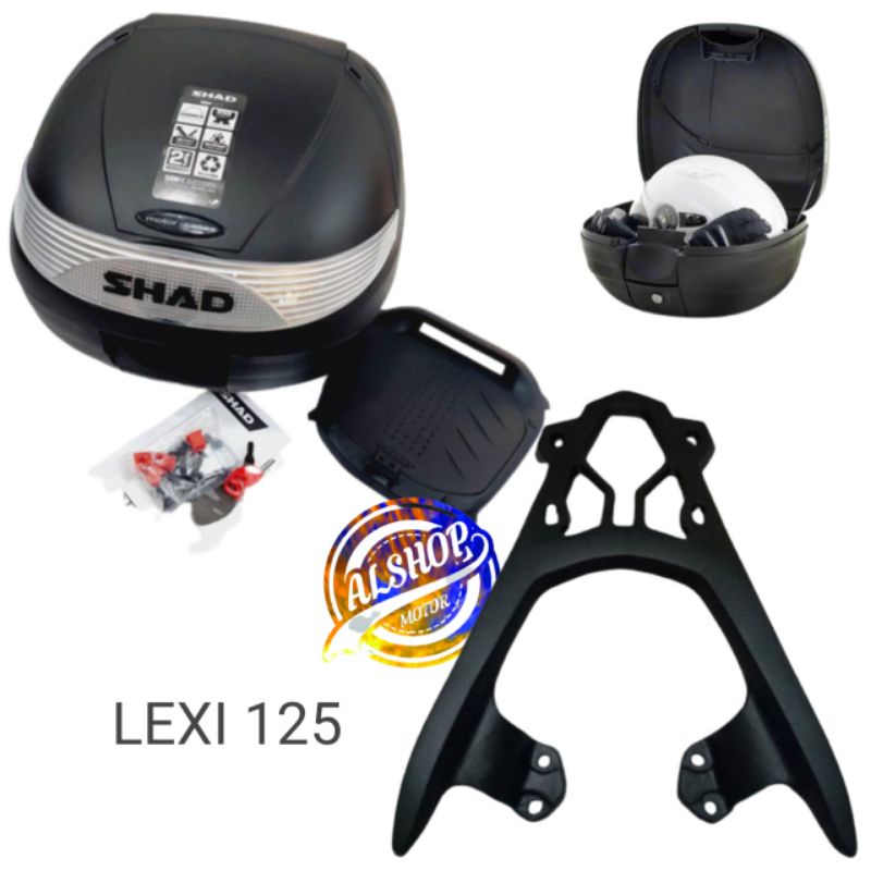 Jual PAKETAN BOX SHAD SH29 DAN BREKET BOX YAMAHA LEXI 125 BOX + BREKET BOX MOTOR LEXI 125 ...