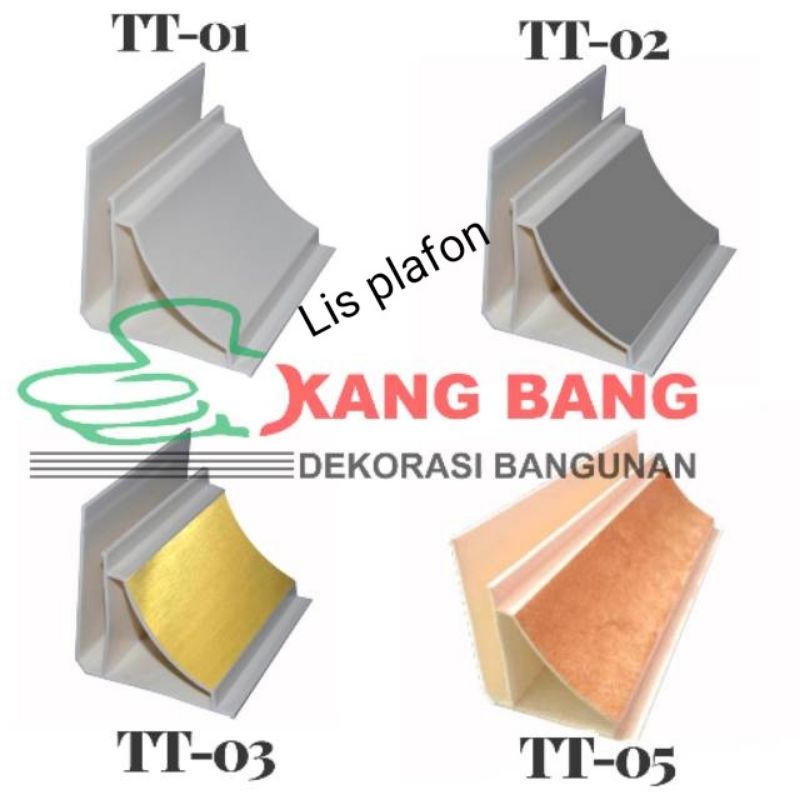 Jual lis plafon / list plafon sudut pvc / lis profil plafon | Shopee Indonesia