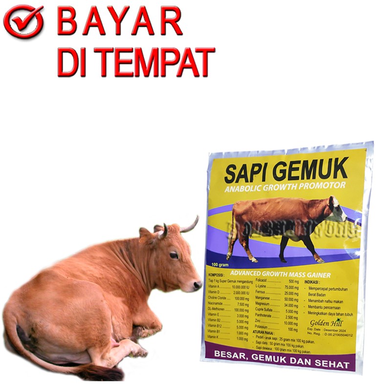 Jual SAPI GEMUK VITAMIN PENGGEMUK TERNAK KERBAU KAMBING PENAMBAH NAFSU ...
