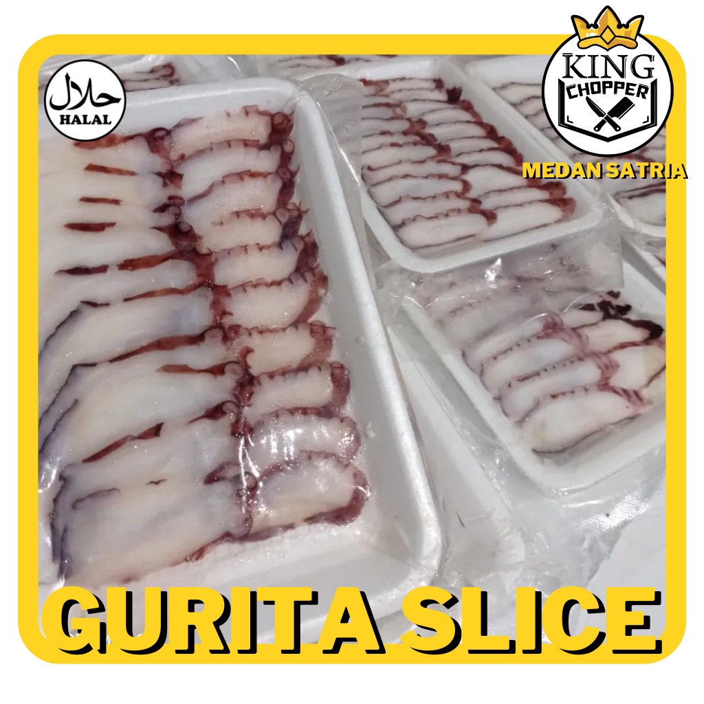 Jual GURITA SLICE - SEAFOOD OCTOPUS CUT POTONG TAKO IRIS FROZEN BEKU ...
