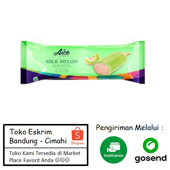 Jual Es Krim Ice Cream Eskrim Aice Milk Melon Bandung Cimahi | Shopee ...