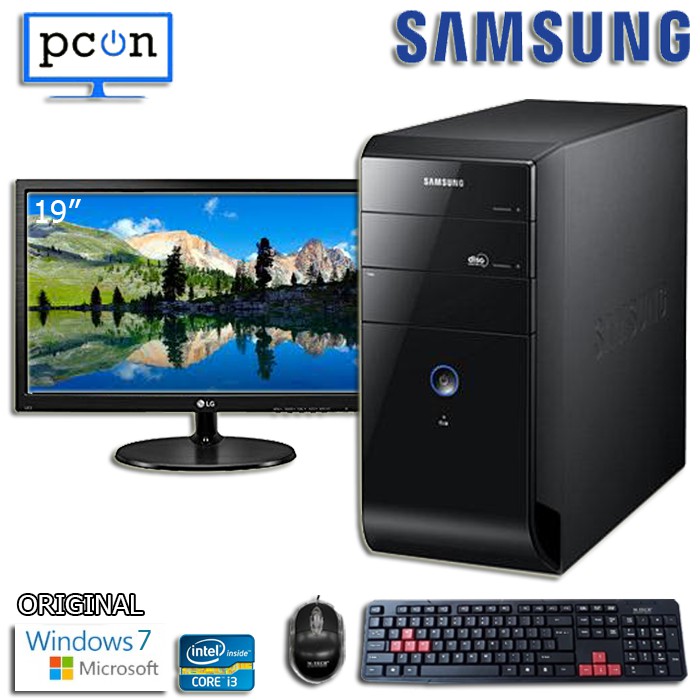 Jual PC Dekstop Build Up Dekstop Samsung i3 WIndows ORI Set MONITOR NEW ...
