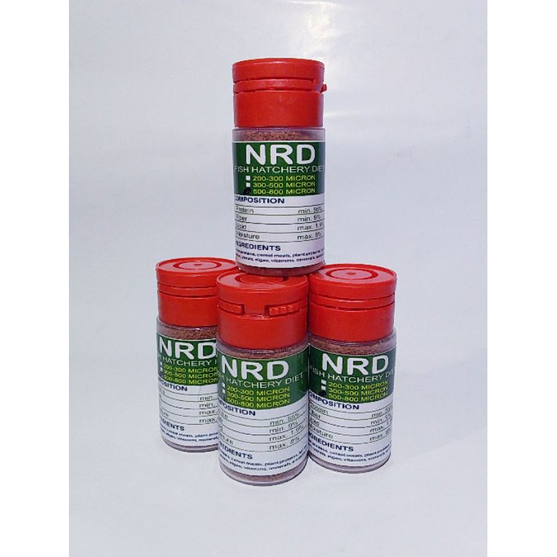 Jual Pelet nrd 5/8 NRD 500-800 micron 10gr pakan burayak cupang gupy ...