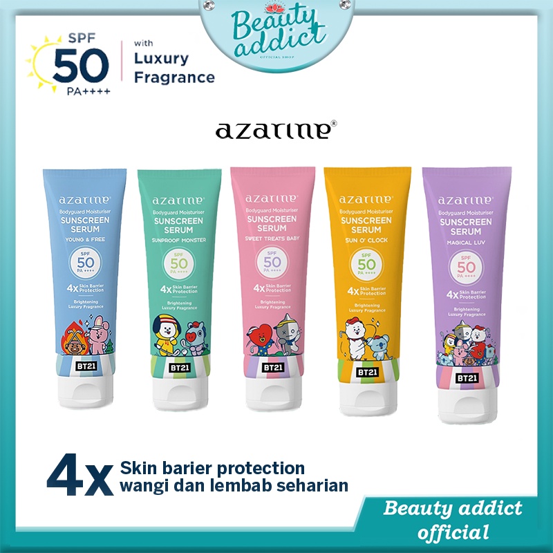 Jual ️beautyaddict ️ Azarine X BT21 Body Guard Moisturizer Sunscreen ...
