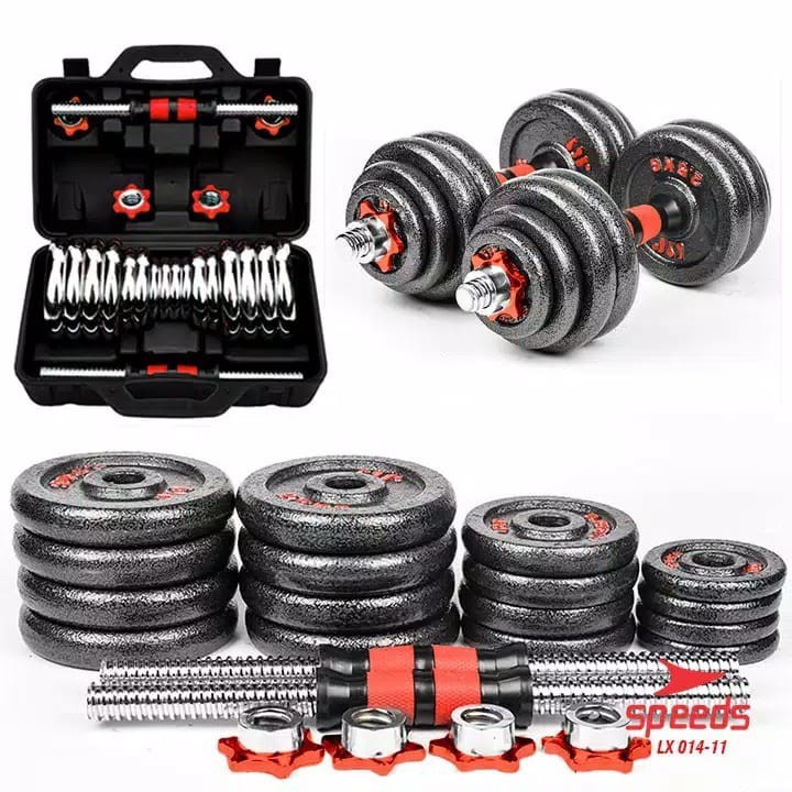 Jual Barbel 30 KG + BOX Besi bisa Tiang Angkat Besi Stainless | Shopee ...