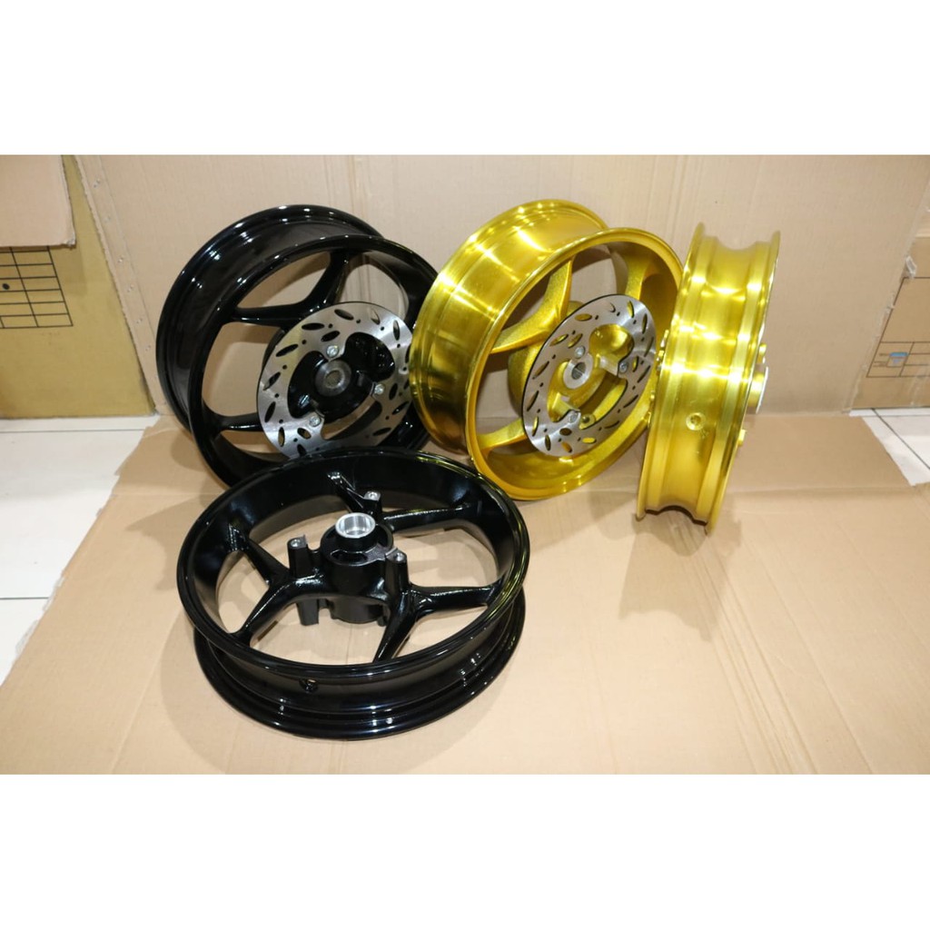 Jual VELG RACING AEROX 155 DOUBLE DISK DEPAN BELAKANG VELEG AEROX 155 ...