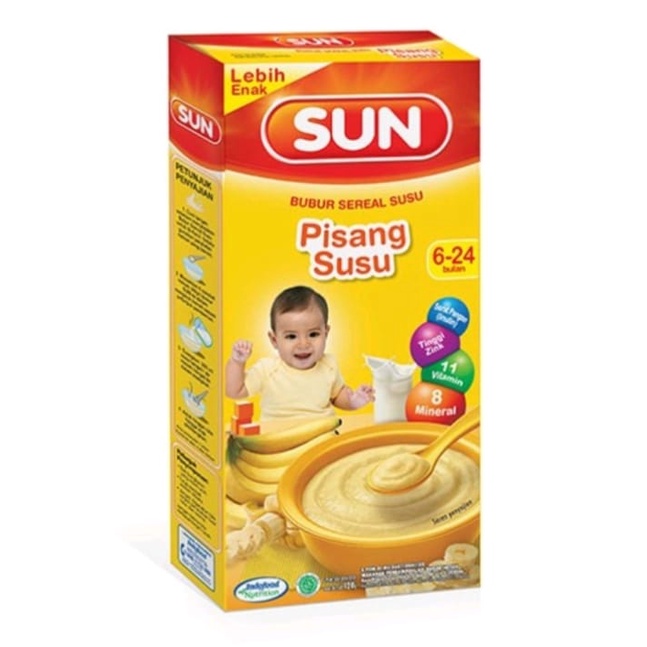 Jual Expire Date Juli 2026 Sun Bubur Sereal Susu Pisang Susu 120 gr Box ...