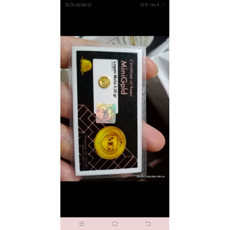 Jual minigold koin emas murni mini 24 karat logam mulia-0.25gr | Shopee ...