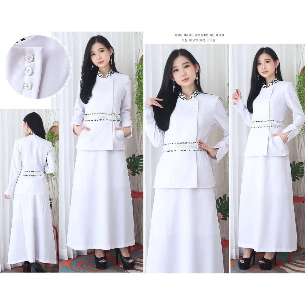 Jual Seragam Perawat Suster Rumah Sakit Blazer PNS Wanita Stelan Rok A ...