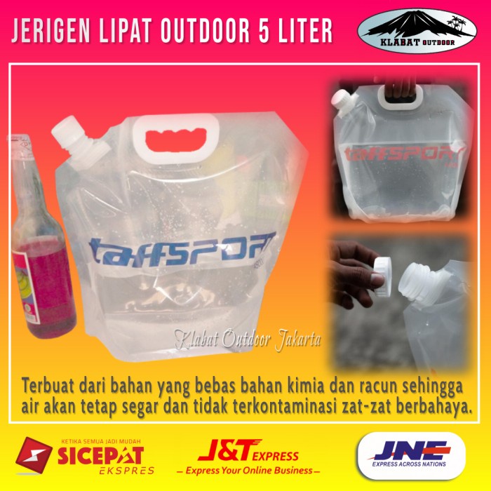 Jual Dirigen Jerigen 5 Liter Lipat jirigen Lipat 5 Liter Kantong Air ...