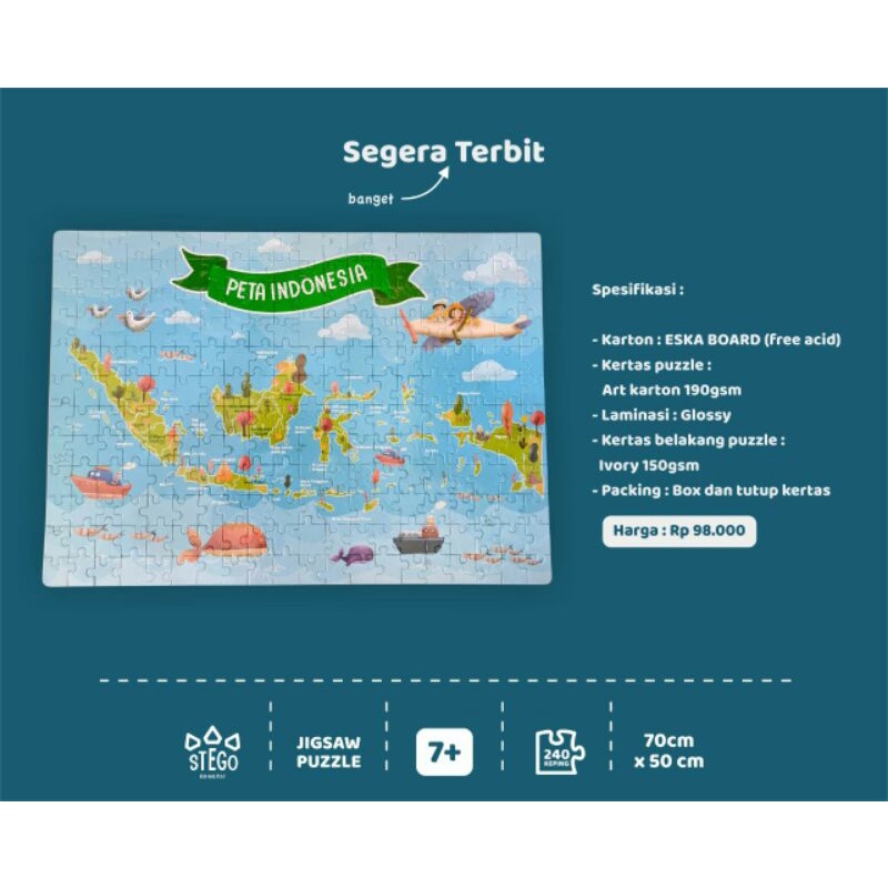 Jual puzzle peta indonesia (ready) | Shopee Indonesia