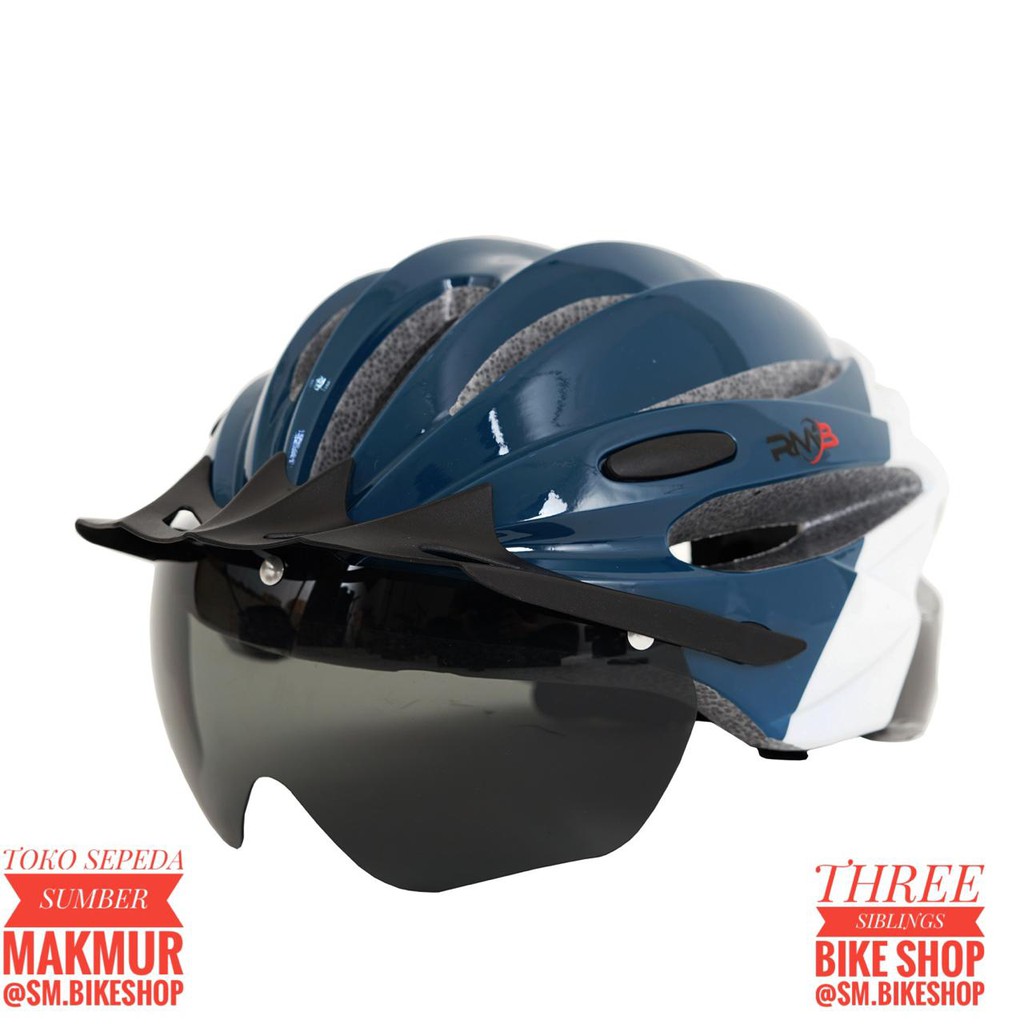 Jual Helm RMB WP-05 WARNA BLUE BLACK WHITE | Shopee Indonesia
