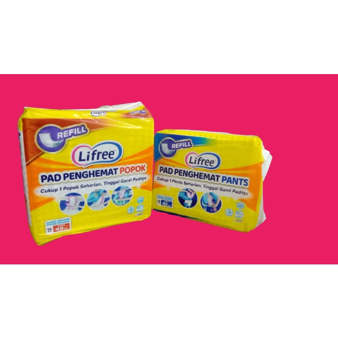 Jual LIFREE PAD PENGHEMAT POPOK PEREKAT DAN PANTS ISI 15 PCS | Shopee ...