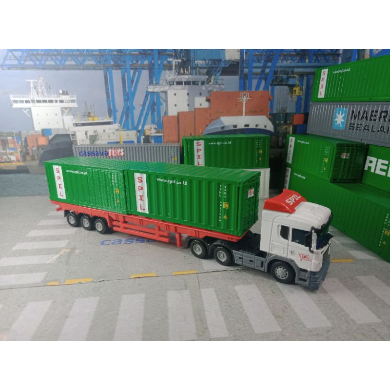 Jual Diecast Truck container SPIL 20 Feet skala 43 | Shopee Indonesia
