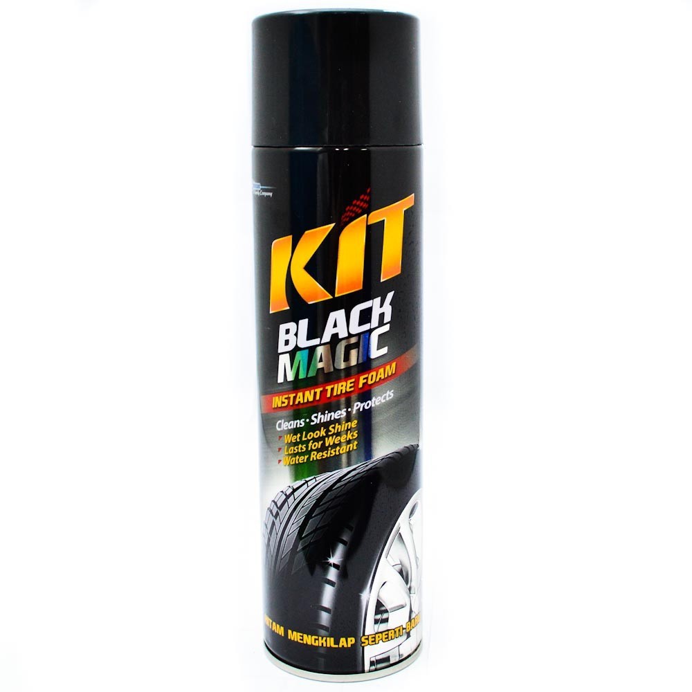 Jual KIT Black Magic Pengkilap Ban Instant Tire Foam 450 mL | Shopee ...