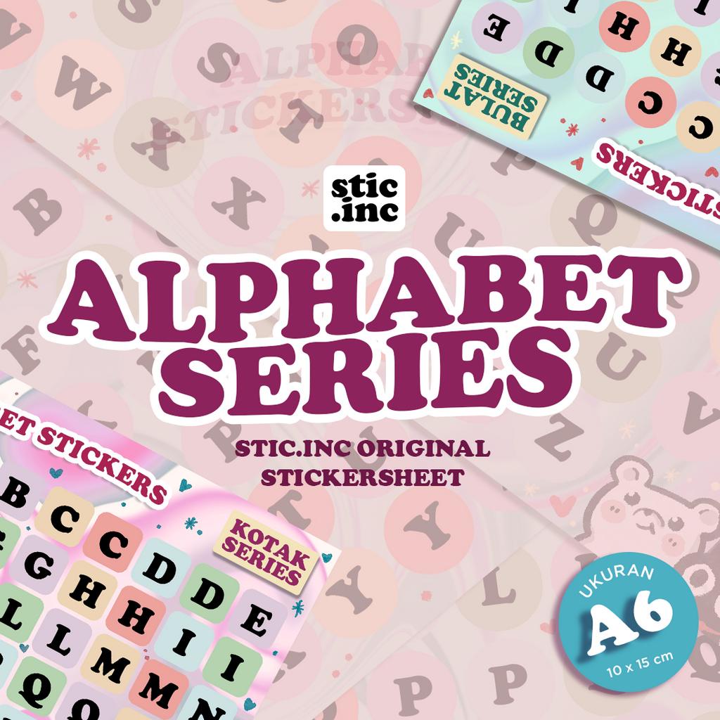 Jual Alphabet Stickers - Stic.Inc - Sticker Sheet A6 | Stiker Huruf ...