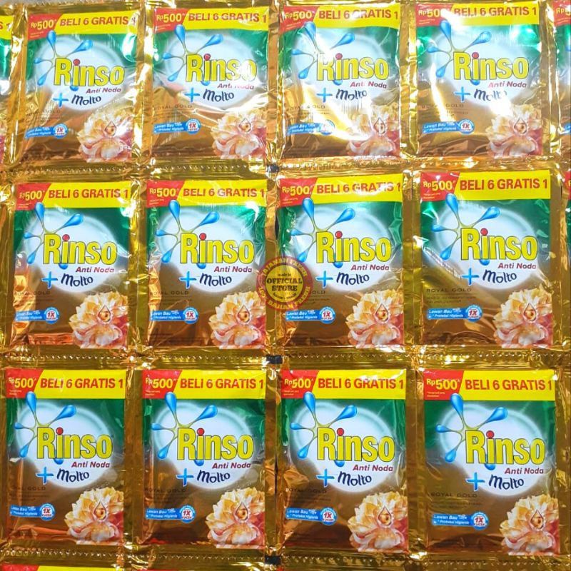 Jual Rinso Sachet Anti Noda Plus Molto Deterjen Cair Jumbo 40ML Sabun ...