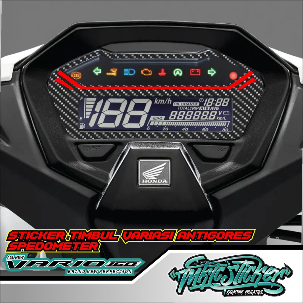 Jual STIKER VARIASI SPEEDOMETER ALL NEW HONDA VARIO 160 | Shopee Indonesia