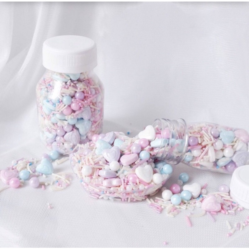 Jual sprinkles sprinkel sprinkle edible hiasan kue (25gr) | Shopee ...