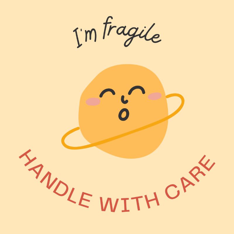 Jual Sticker Fragile | Stiker Fragile | Sticker Cute Fragile | Sticker ...