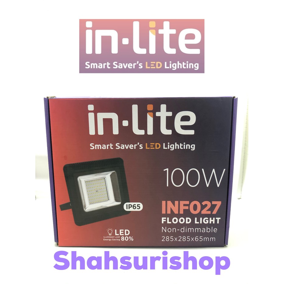Jual LAMPU SOROT LED INLITE IN-LITE 100w 100 W 100 WATT FLOODLIGHT ...