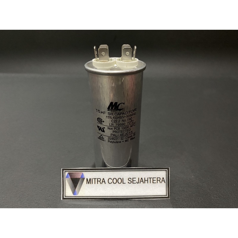 Jual Capasitor Ac 15 uf micro Kapasitor outdoor merk Mc | Shopee Indonesia