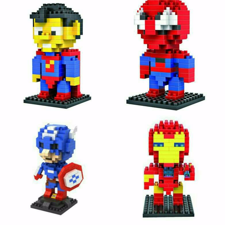 Jual EXCLUSIVE LDL Blocks seri Marvel Comics terbaru mainan Lego Blocks ...