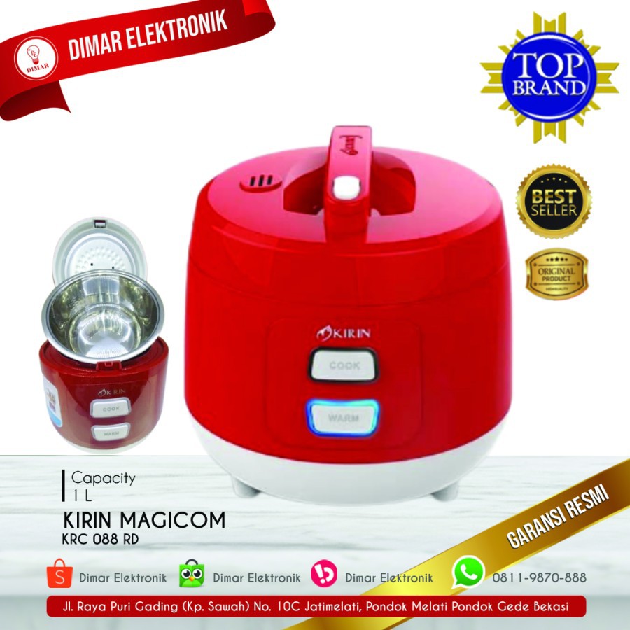Jual KIRIN MAGICOM KRC 088 RD (RED) | Shopee Indonesia