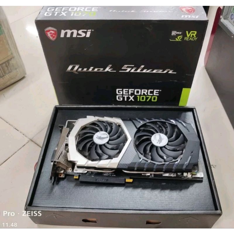 Jual VGA gaming MSI GTX 1070 quick silver 8gb 256bit ddr5 | Shopee ...