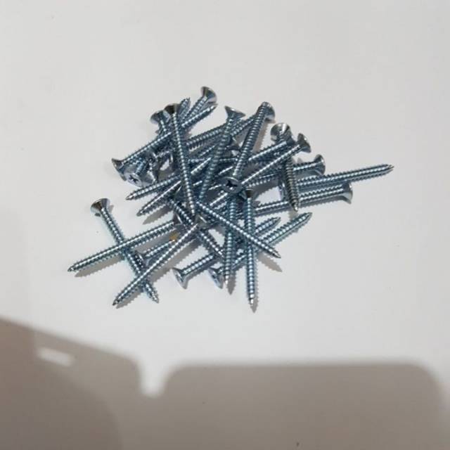 Jual 50 PCS BAUT SEKRUP CACING JF 6 X 1-1/2 KEPALA RATA | Shopee Indonesia