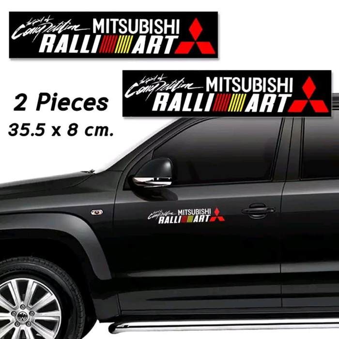 Jual sticker mitsubishi ralliart the spirit of competition Keren ...