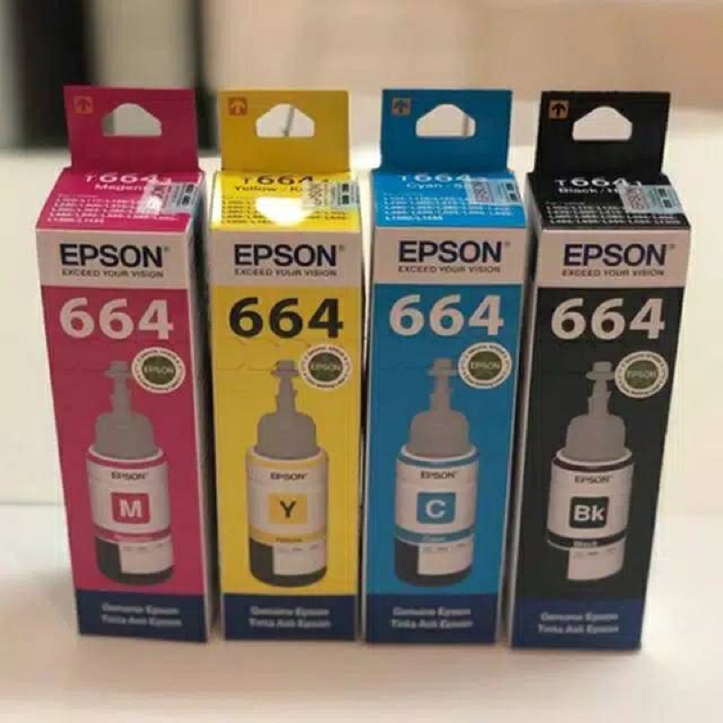 Jual TINTA EPSON 664 BCMY HARGA PER SET | Shopee Indonesia
