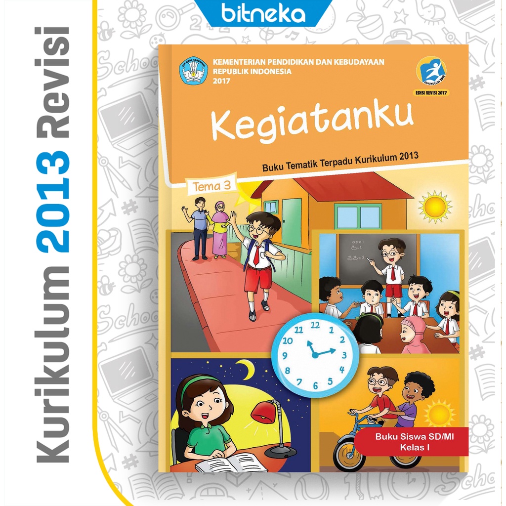 Jual Buku Tematik Sd Mi Kelas 1 Tema 3 Kegiatanku K13 Revisi Terbaru