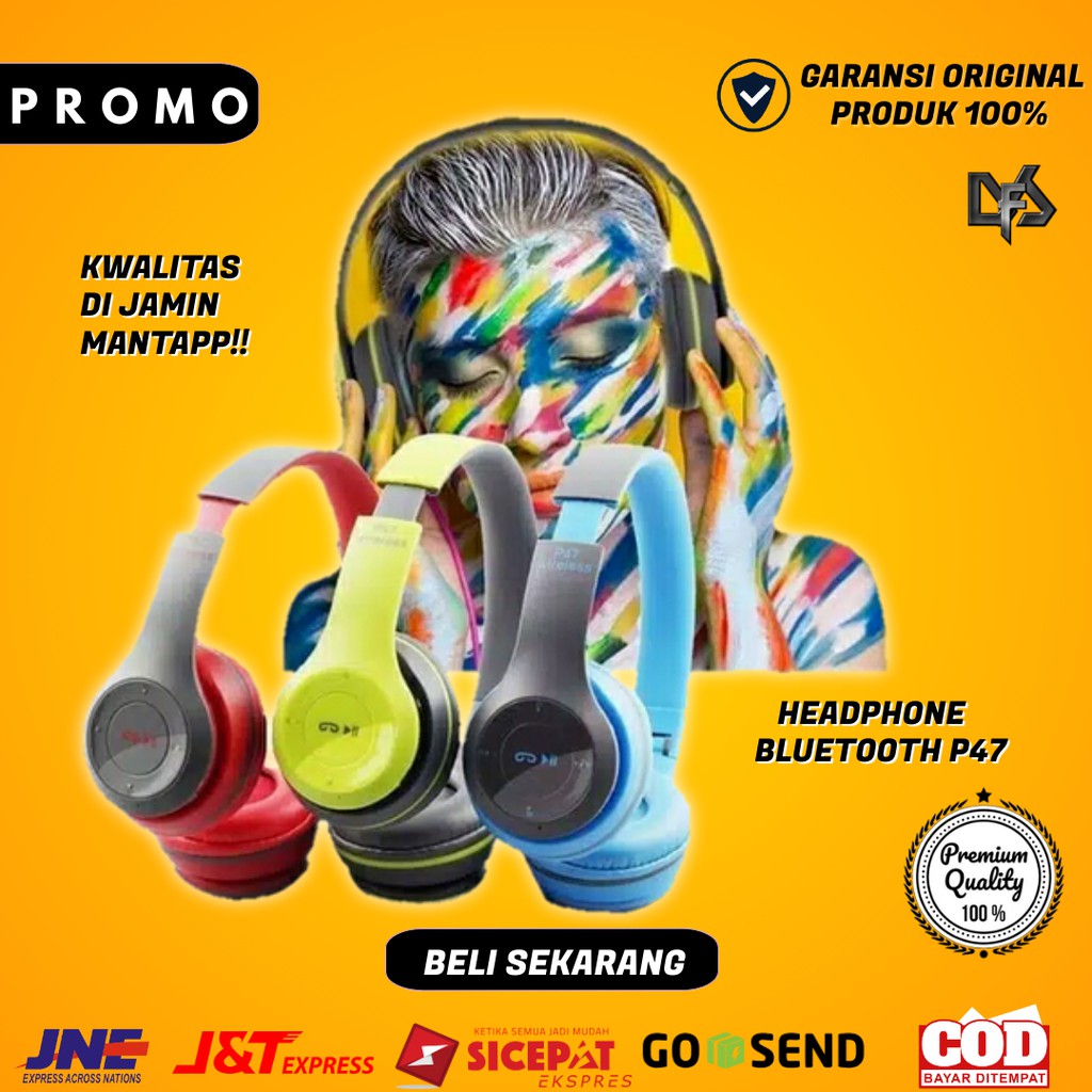 Jual HEADPHONE BLUETOOTH HEADSET BLUTOOT P47 HEADSET BLUETOOTH P47 ...