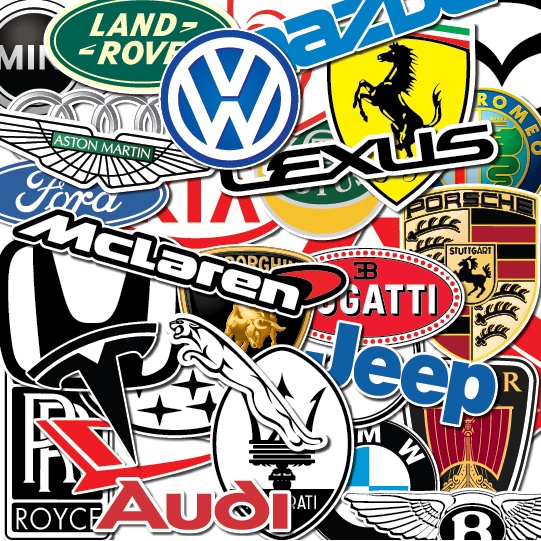 Jual Sticker Pack Car Brand Logo ( 34 pcs ) | Shopee Indonesia