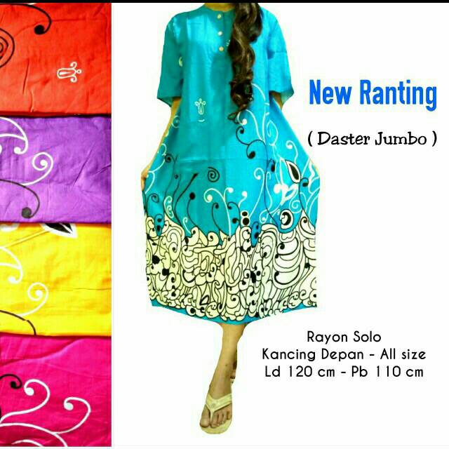 Jual Daster jumbo new ranting grosir baju daster murah kekinian fashion ...