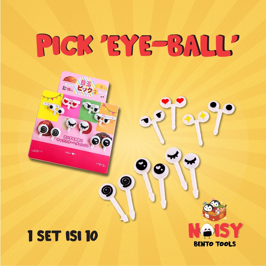 Jual FOOD PICK EYE-BALL | TUSUKAN BENTO BENTUK MATA | DEKORASI BENTO ...