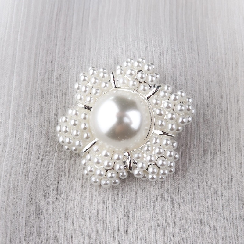 Jual Kancing Pearl Metal 35mm 3,5cm | Kancing Jamur Blazer Besar Jumbo ...